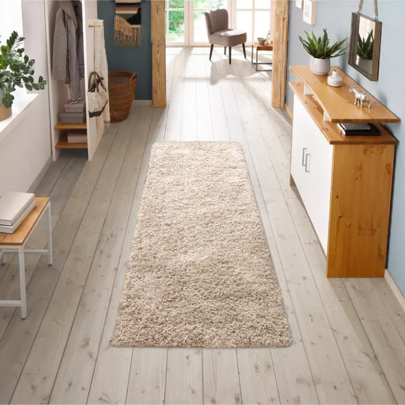 Hoogpolige Loper - Solid Beige | Superzacht - Volero