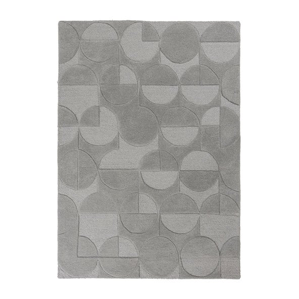 Modern vloerkleed - Mozo Gigi Grijs | Hoog-laag effect - Volero