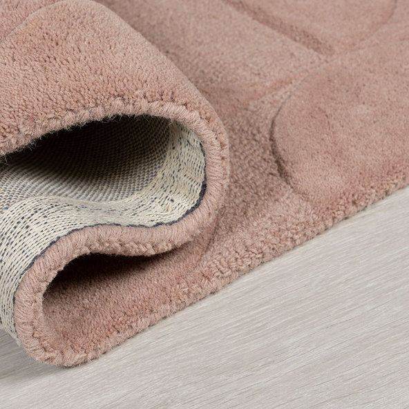 Modern vloerkleed - Mozo Gigi Roze | Hoog-laag effect - Volero