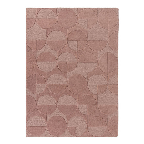 Modern vloerkleed - Mozo Gigi Roze | Hoog-laag effect - Volero