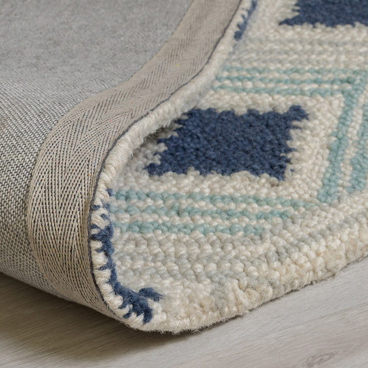 Modern vloerkleed - Nappo Marco Blauw | Trendy design - Volero