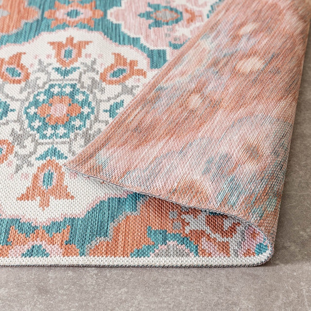 Bohemian buitenkleed - Vedra Tile Blauw