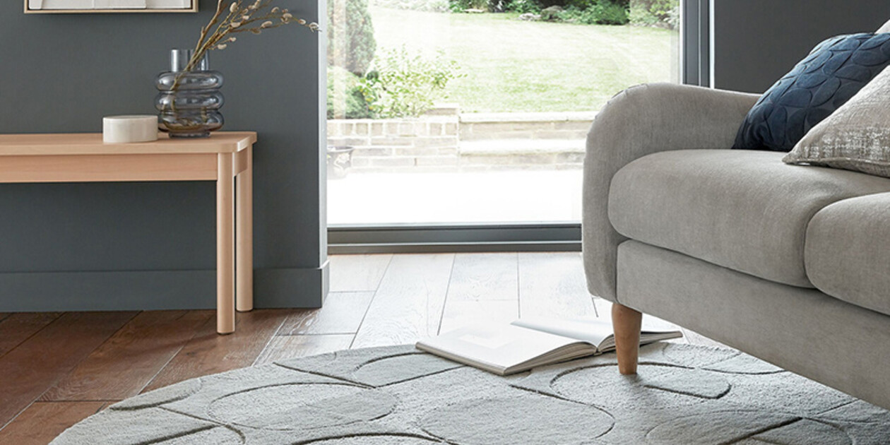 Rond modern vloerkleed - Mozo Gigi Grijs - Volero