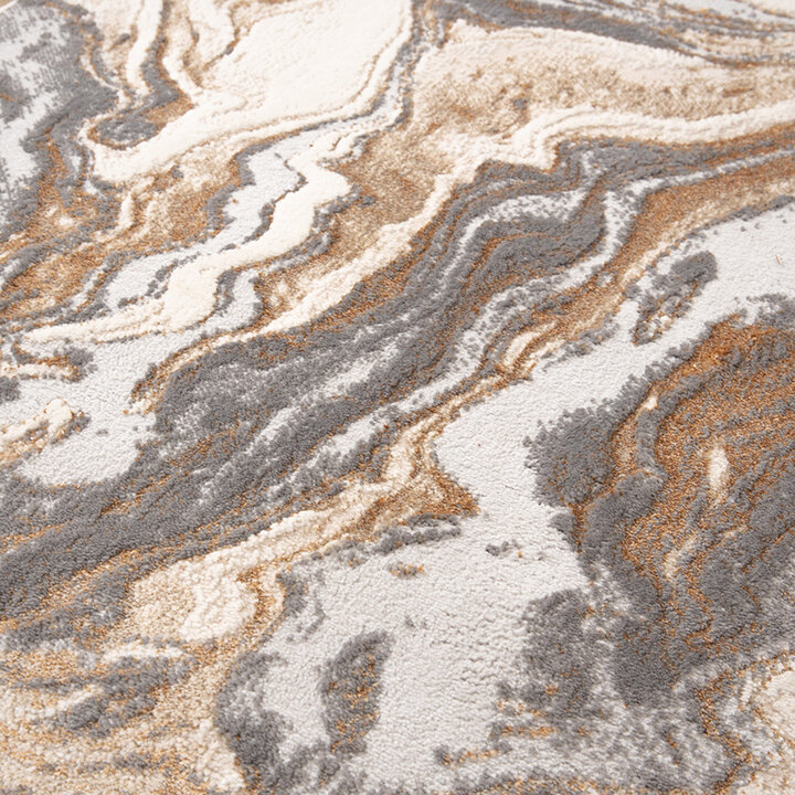 Marmer vloerkleed - Leonore Marble Creme/Grijs - Volero