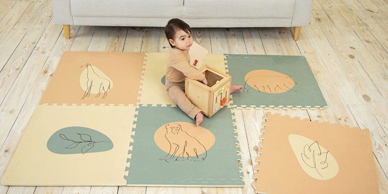Foam puzzelmat - Vic Jungle Terra - Volero