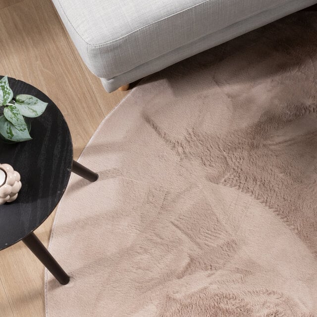 Rond laagpolig vloerkleed - Cozy Taupe - Volero